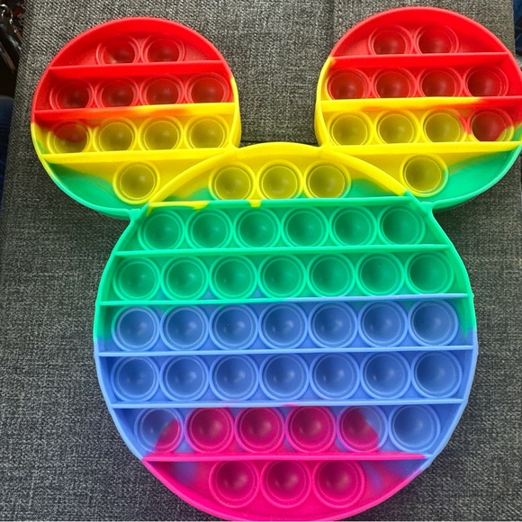 Disney | Toys | Mickey Mouse Push Pop It Fidget Bubble Popper Stress ...